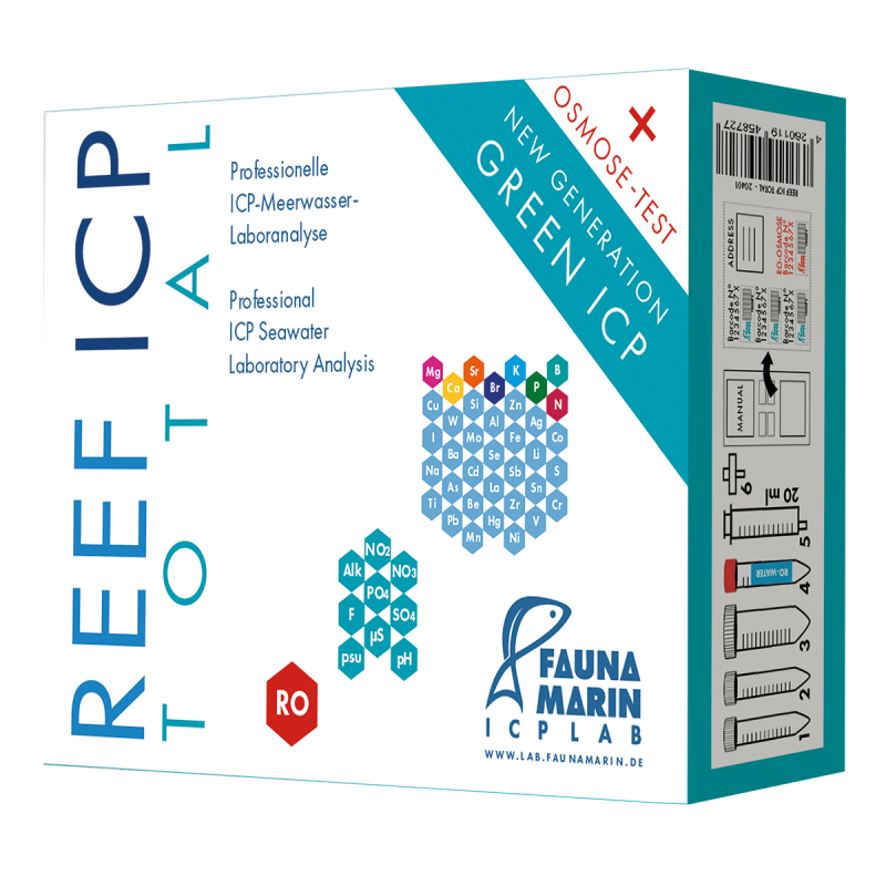 Reef ICP Water analysis of the most important macro and trace elements ...